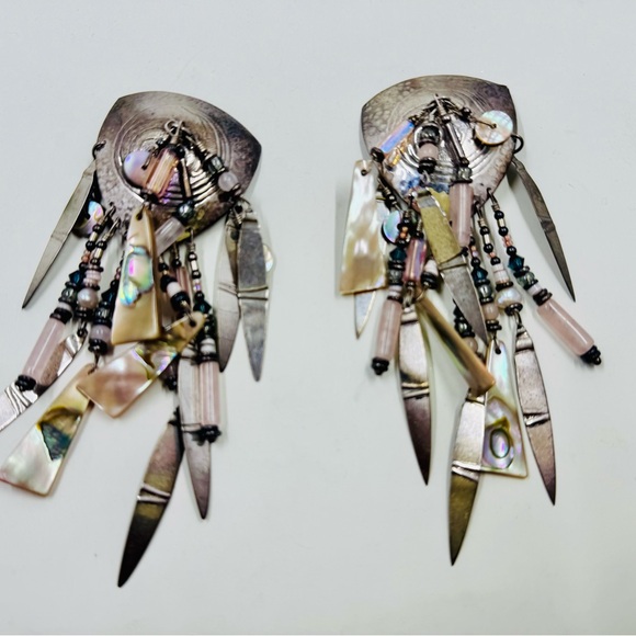 tabra | Jewelry | Rare Vintage Tabra Stirling Silver Abalone Earrings ...